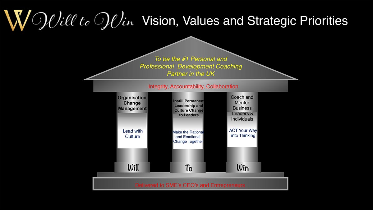 Will to Win’s Vision and Values working with you – Will to Win
